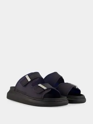 Alexander McQueen Hybrid Rubber Slides - Blue