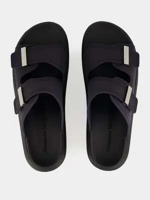 Alexander McQueen Hybrid Rubber Slides - Blue