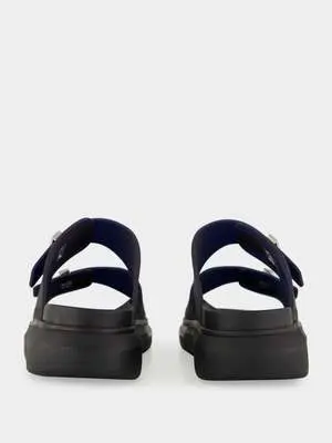 Alexander McQueen Hybrid Rubber Slides - Blue