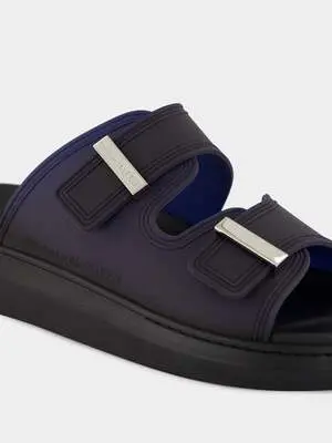 Alexander McQueen Hybrid Rubber Slides - Blue