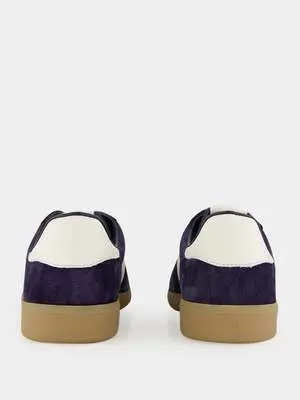 TOM FORD Deep Navy Suede Low-top Sneakers - Blue