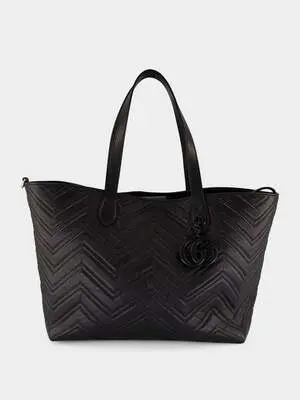 Gucci Gg Marmont Large Tote Bag - Black
