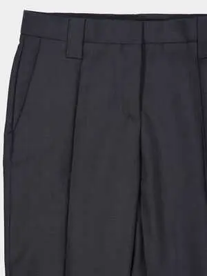 Versace Wool-mohair Formal Trousers - Grey