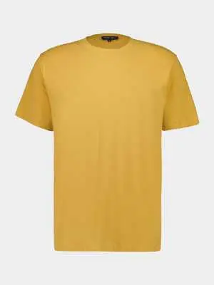 Frescobol Carioca Tuscan Sun Dinis Cotton-linen T-shirt - Orange