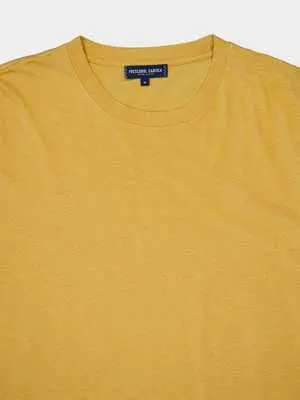 Frescobol Carioca Tuscan Sun Dinis Cotton-linen T-shirt - Orange