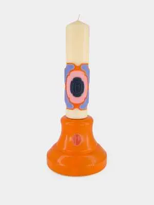 HOOGELAND 1770 Immanuel Medium Candle Holder - Orange