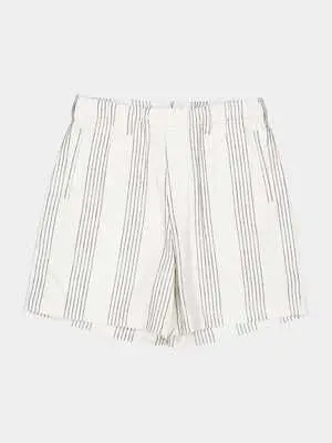 Commas Off-textured Stripe Resort Shorts
