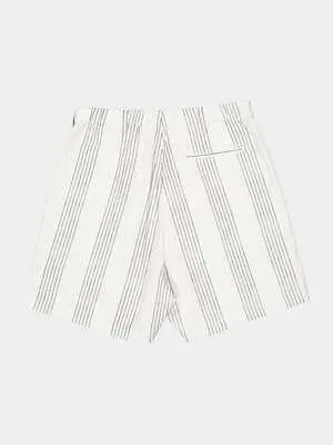 Commas Off-textured Stripe Resort Shorts