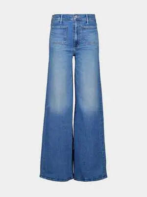 MOTHER Wide-leg High-waisted Jeans