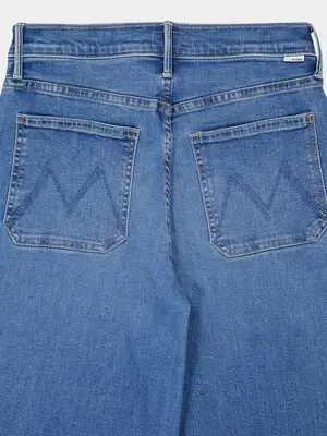 MOTHER Wide-leg High-waisted Jeans