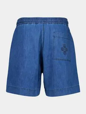 Commas Walk Denim Cotton Shorts