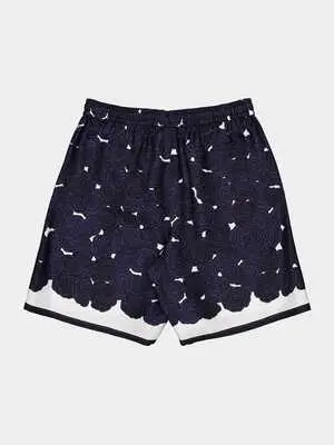 Givenchy Silk Floral Shorts - Blue