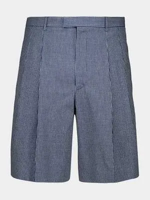 Givenchy Checked Double Pleat Bermuda Shorts