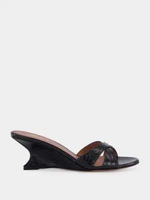Paris Texas Wedge Mules Clogs For Women