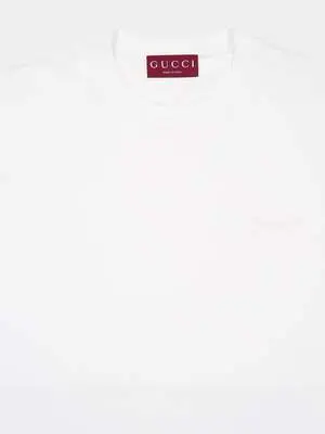 Gucci Cotton T-shirt With Horsebit Beads - White