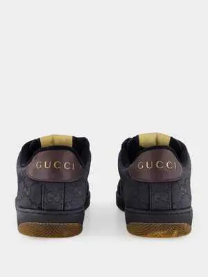 Gucci Dark Gg Monogram Low-top Sneakers