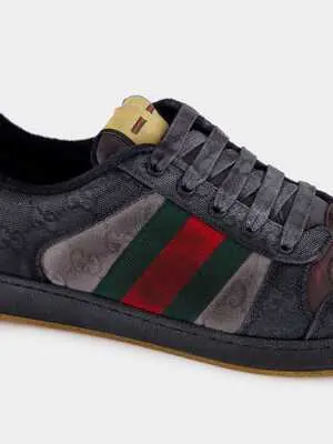 Gucci Dark Gg Monogram Low-top Sneakers