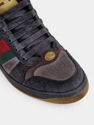 Gucci Dark Gg Monogram Low-top Sneakers