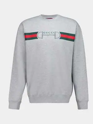 Gucci Sweatshirt With Web And Horsebit