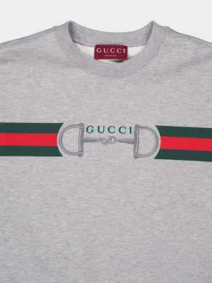 Gucci Sweatshirt With Web And Horsebit