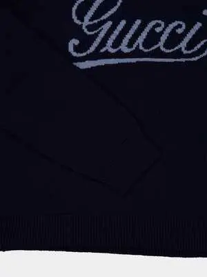 Gucci Logo Knit Jumper - Blue