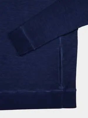 120% Lino Hooded Linen Sweatshirt
