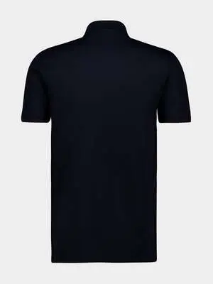 Givenchy Navy Logo Polo Shirt - Blue