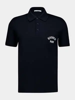 Givenchy Navy Logo Polo Shirt - Blue