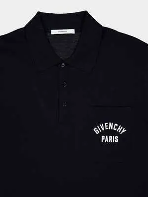 Givenchy Navy Logo Polo Shirt - Blue