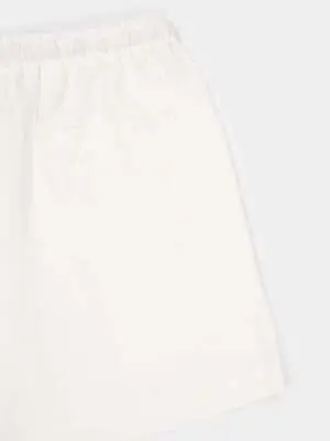 Commas Linen Lounge Shorts - White