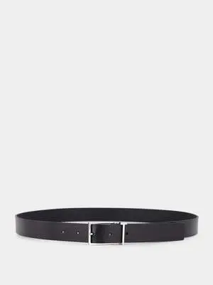 TOM FORD Vacchetta Leather T-loop Belt - Black