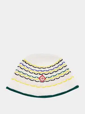 Casablanca Casablanca Tuck Stitch Bucket Hat Multicolour