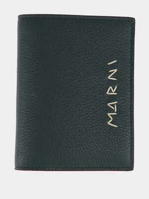 Marni Leather Bifold Wallet - Black