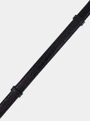 TOM FORD Calf Leather Belt With Gold-tone Buckle