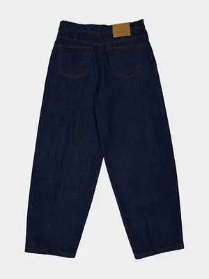 AMI Paris Cotton Balloon Fit Jeans - Blue