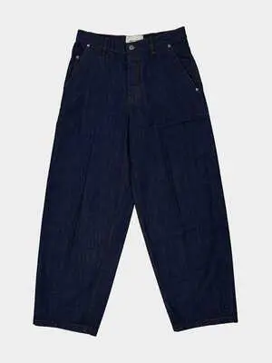 AMI Paris Cotton Balloon Fit Jeans - Blue