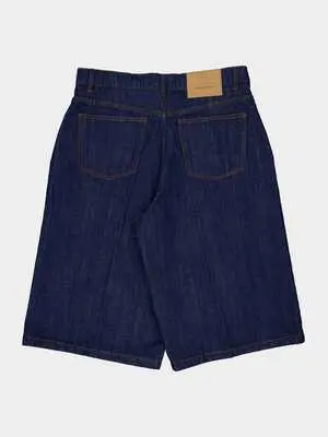 AMI Paris Loose Fit Denim Shorts - Blue