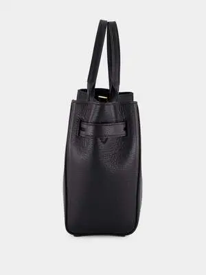 TOM FORD Leather Belted Tote Bag - Black