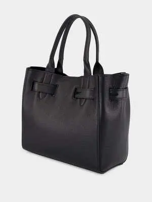 TOM FORD Leather Belted Tote Bag - Black