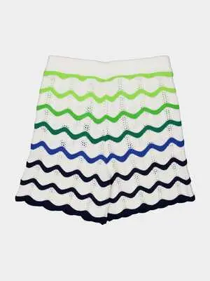 Casablanca Wave Knit Cotton Shorts