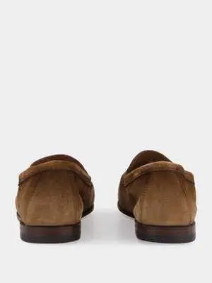 Santoni Light Suede Carlo Loafers