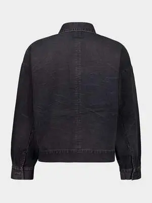 Fear Of God Washed Cotton Utility Jacket - Black