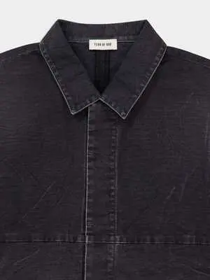 Fear Of God Washed Cotton Utility Jacket - Black