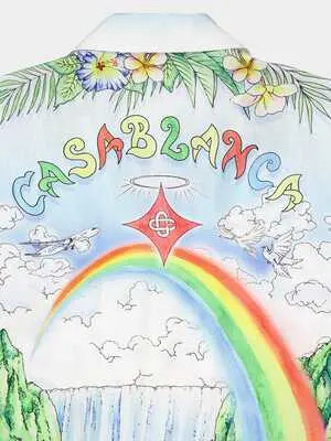 Casablanca Aloha Long Sleeve Silk Shirt - Multicolour