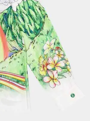 Casablanca Aloha Long Sleeve Silk Shirt - Multicolour