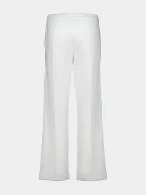 Casablanca Tennis Club Icon Pintuck Joggers - White