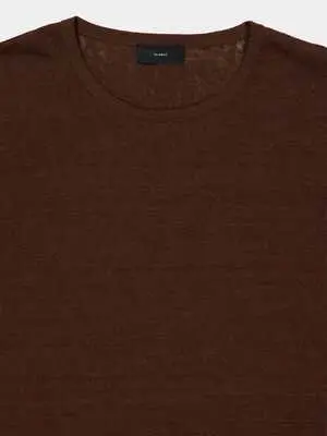 Alanui Linen Casual Fit Short-sleeve T-shirt - Brown