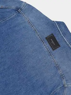 Givenchy Medium Shadow Denim Couture Seam Shirt - Blue