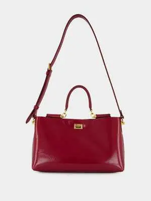 Dolce & Gabbana Vittoria Handbag In Calfskin - Red