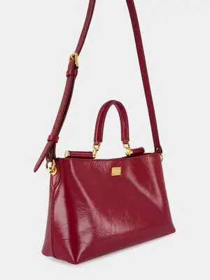 Dolce & Gabbana Vittoria Handbag In Calfskin - Red